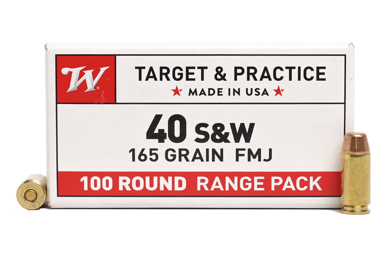 Winchester USA40SWVP 40 S&W 165 gr FMJ Value Pack Police Trade Ammo 100 ...