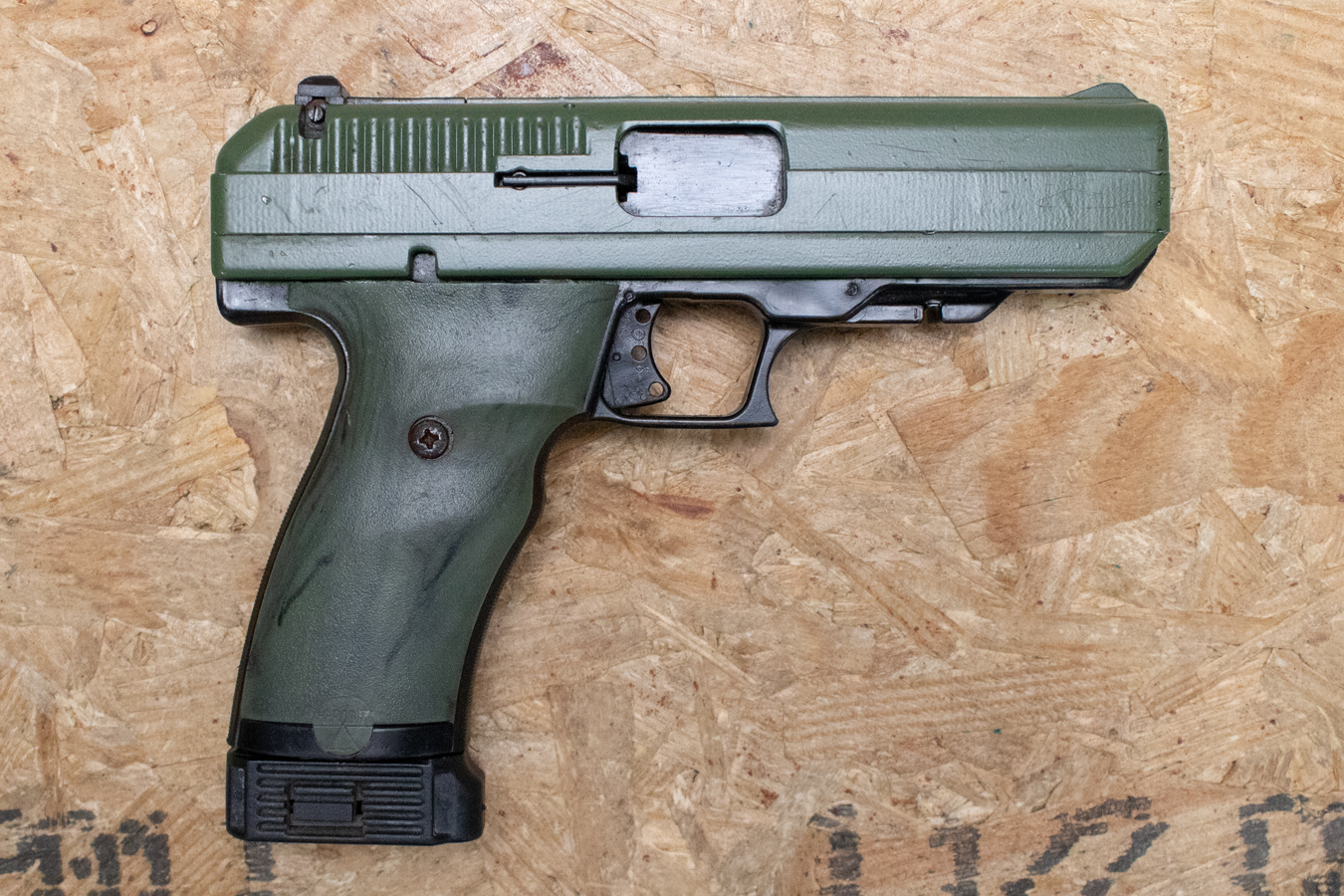 Hi Point JCP 40 S&W Police Trade-In Pistol with Green Finish ...