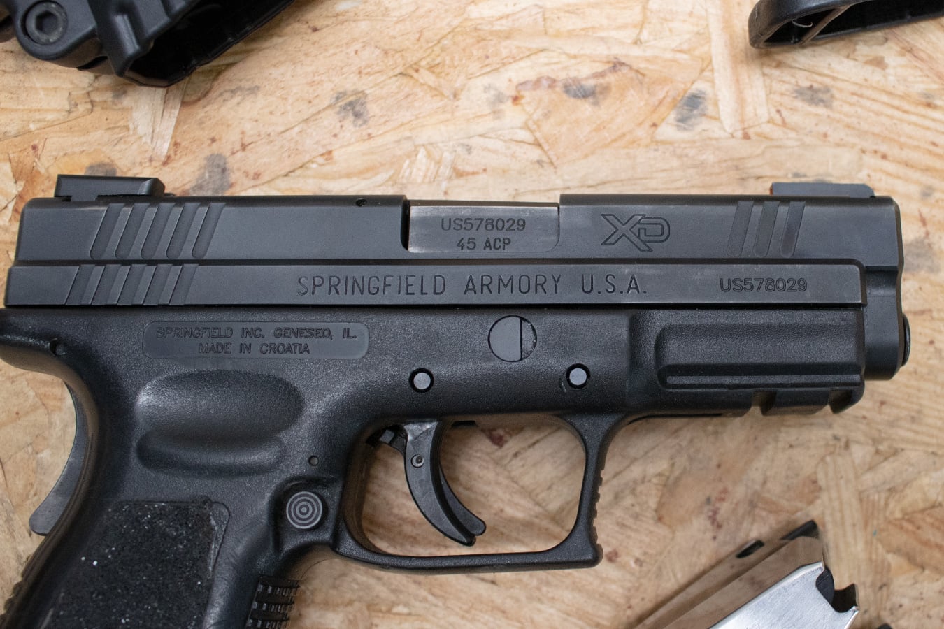 Springfield XD-45 Compact 45ACP Police Trade-In Pistol w/Stippled Grips ...