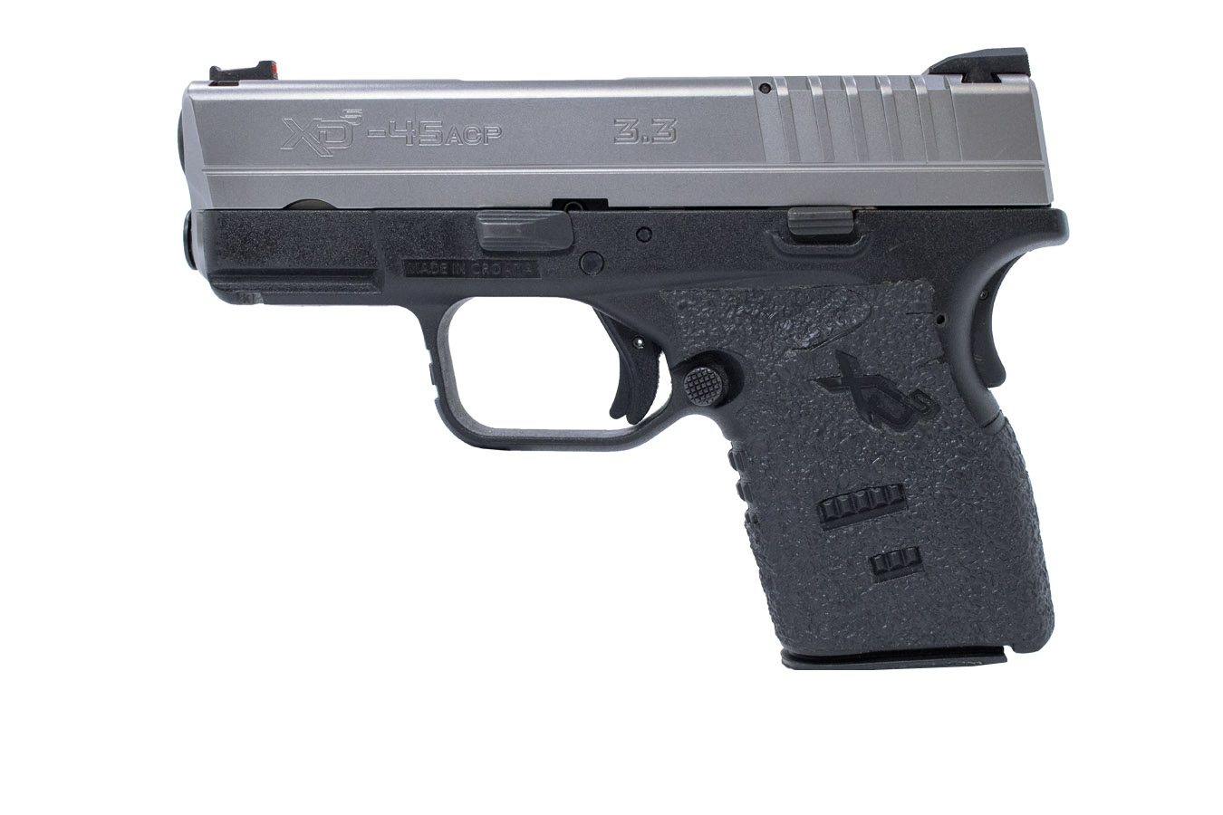 Springfield XDS 3.3 45 ACP Stainless Pistol with Stippling on Grip ...