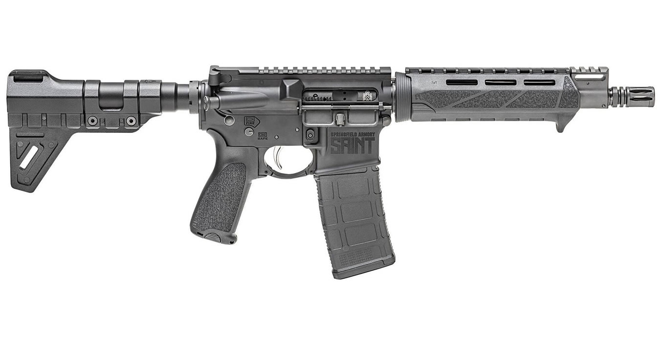 Springfield Saint 5.56mm AR15 Pistol with 9.6 inch Barrel, M-LOK Rail ...